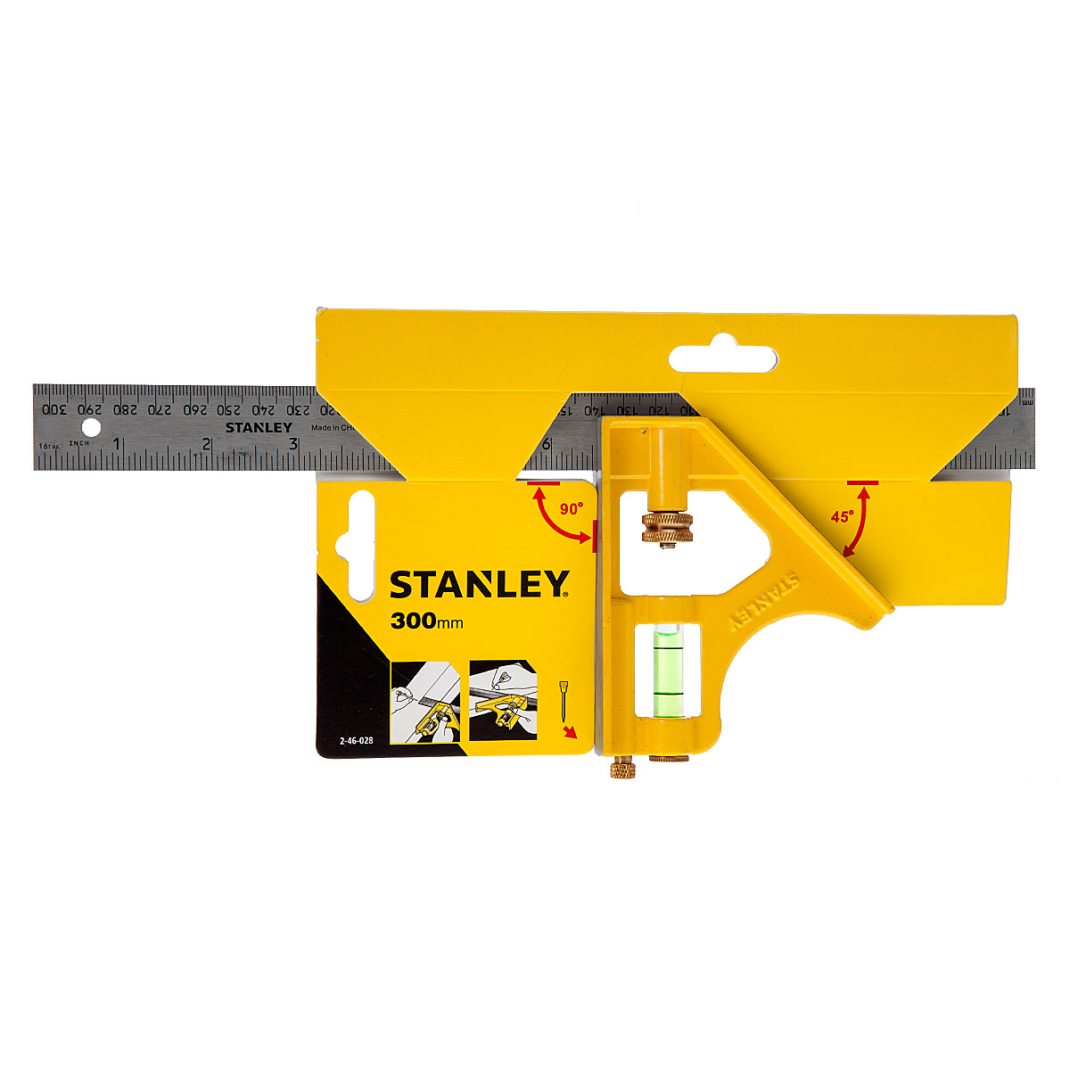 ΓΩΝΙΑ ΠΟΛΛΑΠΛΩΝ ΧΡΗΣΕΩΝ 300mm ΜΕΤΑΛΛΙΚΗ STANLEY 2-46-028