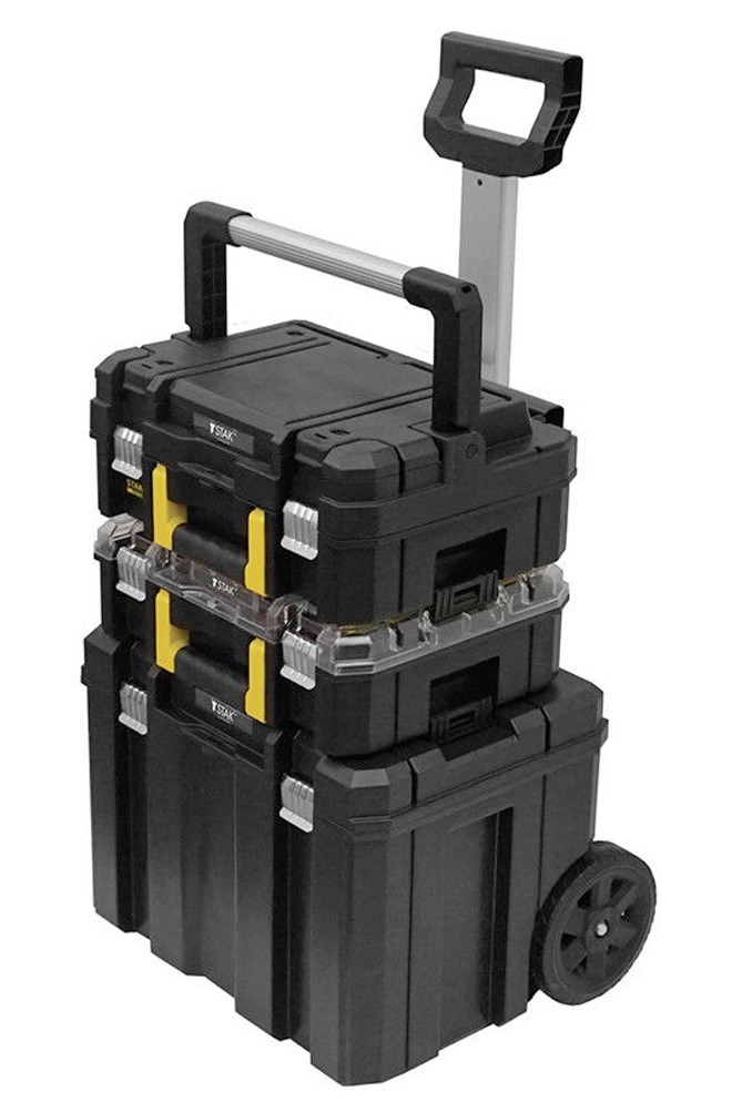 ΣΕΤ 3 ΕΡΓΑΛΕΙΟΘΗΚΕΣ ΚΑΙ ΜΠΑΟΥΛΟ ΜΕ ΡΟΔΕΣ PRO-STAK FATMAX STANLEY FMST1 ...