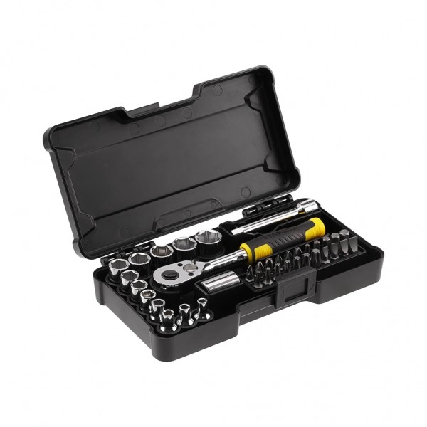 ΣΕΤ ΚΑΣΤΑΝΙΑ 37 ΤΜΧ 1/4" ΜΕ ΚΑΣΕΤΙΝΑ STANLEY STMT82672-0
